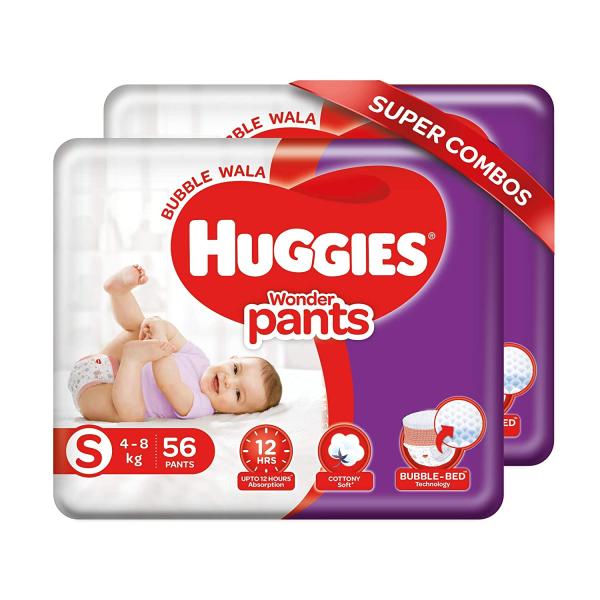 Buy Huggies Wonder Diaper Pants (S) 112's Online at Best Price - Diapers & Wipes