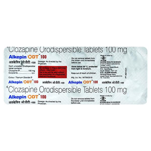 Alkepin Odt 100mg Tablet 10'S : Uses, Side Effects, Price | Netmeds