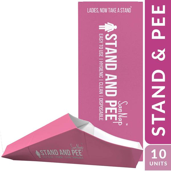Sannap Stand and Pee Disposable Female Urine Director for Women -10's
