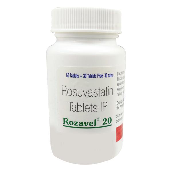 ROZAVEL 20 Tablet 60+(30 FREE)'s