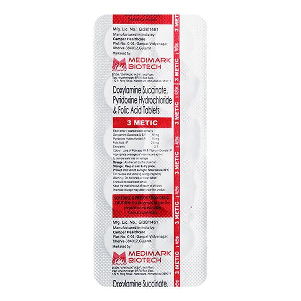 3 METIC Tablet 10's Price, Uses, Side effects, Substitutes | Netmeds