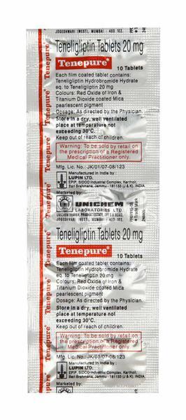 Tenepure 20mg Tablet 10'S : Price, Uses, Side Effects | Netmeds