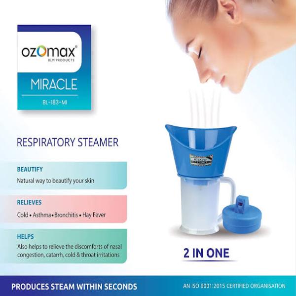 Ozomax Miracle Respiratory Steamer (BL-183-MI) 1's Online at Discounted ...