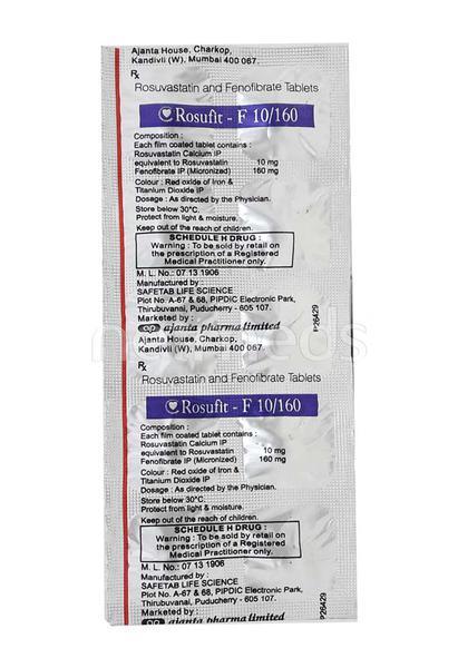 Rosufit F 10/160mg Tablet 10'S
