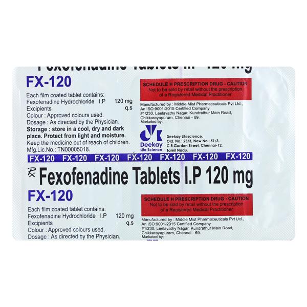 FX 120 Tablet 10's