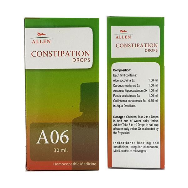 Allen A06 Constipation Drops 30 ml online at best price-Homeopathy