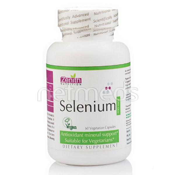 Buy Zenith Nutrition Selenium 200 mcg Capsules 60's Online at ...