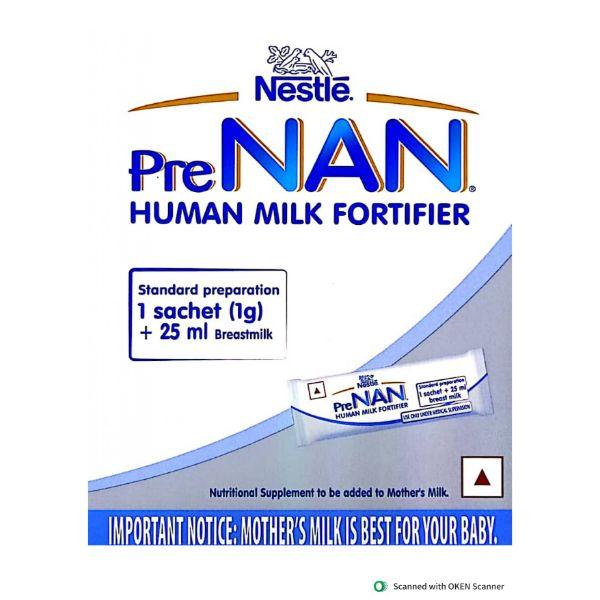 Nestle Pre Nan Human Milk Fortifier Sachet (Pack of 50 x 1 gm)