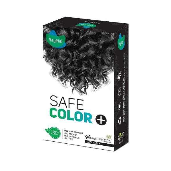 Vegetal Safe Color+ Hair Color - Soft Black 50 gm Online at Discounted ...