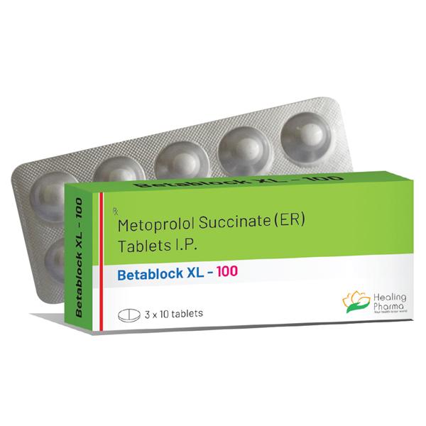 BETABLOCK XL 100 Tablet 10's Price, Uses, Side effects, Substitutes ...