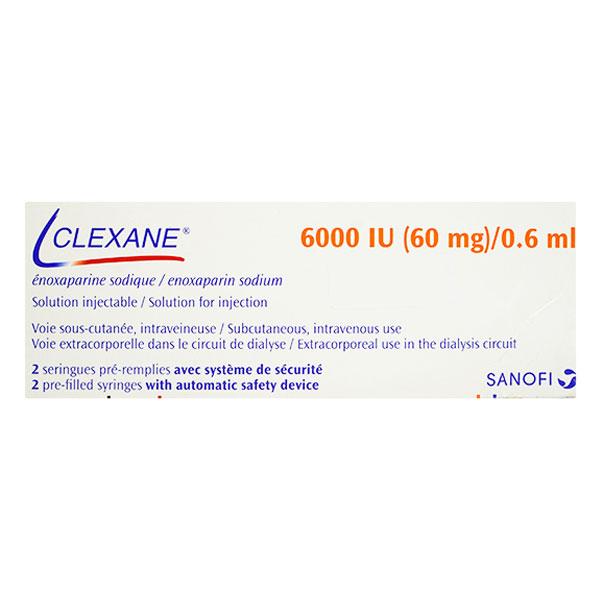 Clexane 60mg Injection(Pfs) 2X0.6ml