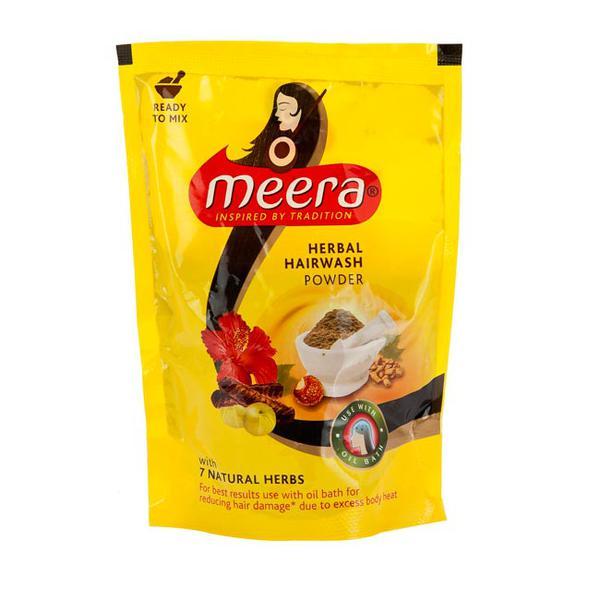 Buy Meera Advanced Herbal Hairwash Powder - Refill Pack 80 gm Online at ...