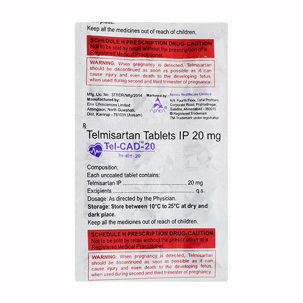 TEL CAD 20 Tablet 15's