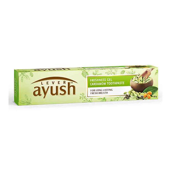 Buy Lever Ayush Freshness Gel Cardamom Toothpaste 150 gm Online at ...