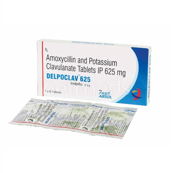 Delpoclav 625mg Tablet 6'S