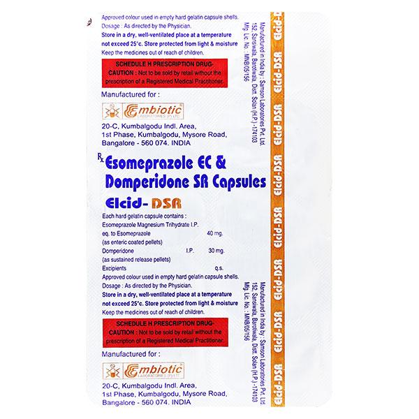 Buy ELCID DSR Capsule 10's Online at Upto 25% OFF | Netmeds