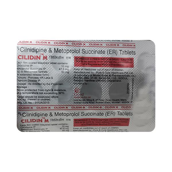 CILIDIN M Tablet 15's Price, Uses, Side effects, Substitutes | Netmeds