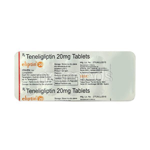 Eliptin 20mg Tablet 10'S