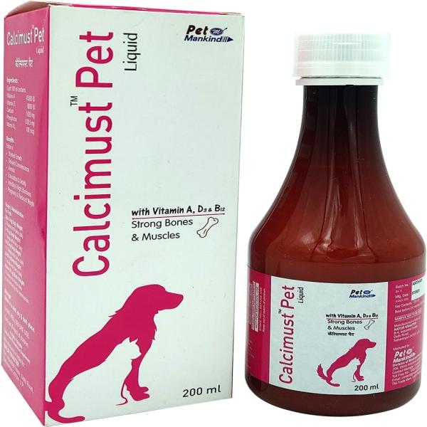 Pet Mankind Calcimust Pet Calcium Supplement Liquid 200 ml Online at ...