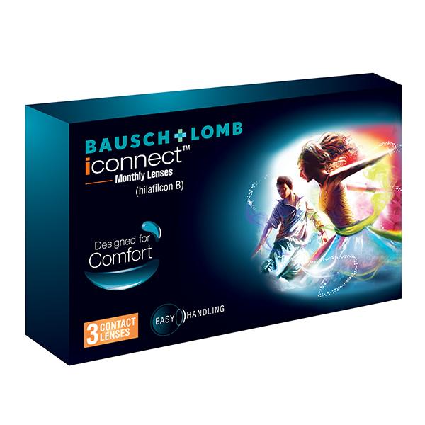 Buy Bausch & Lomb iConnect Monthly Contact Lens - 3 Lens/Box (-2.5 ...