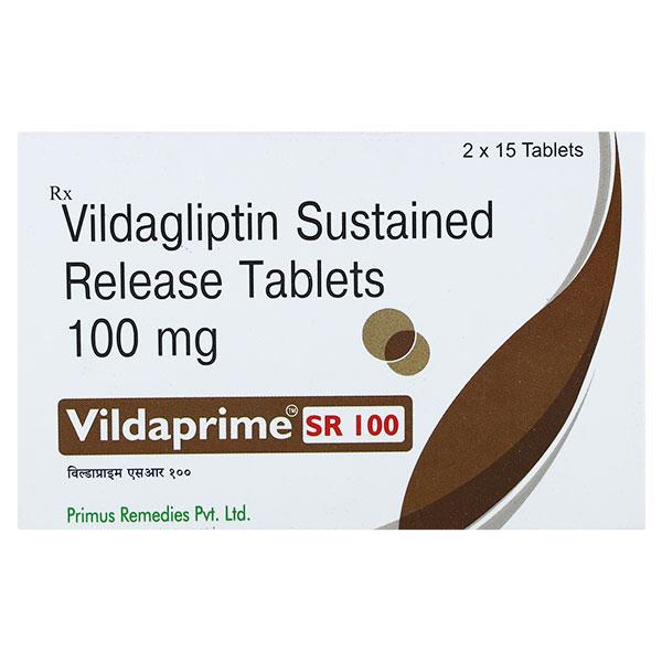 VILDAPRIME SR 100 Tablet 15's Price, Uses, Side effects, Substitutes ...