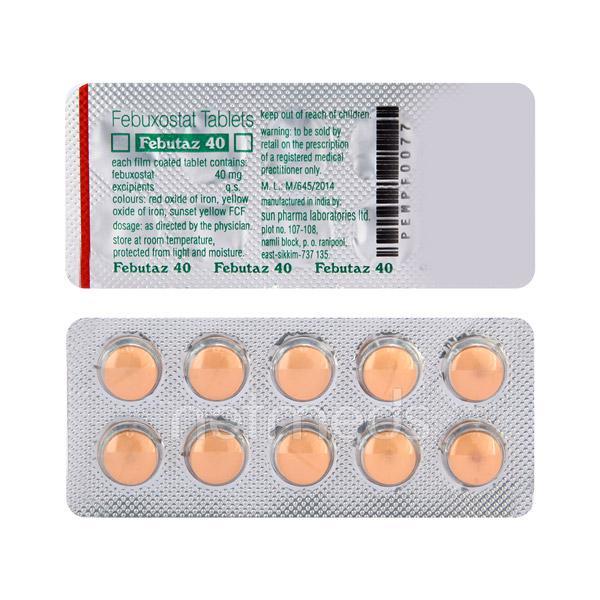 Febutaz 40mg Tablet 10'S - Buy Medicines online at Best Price from ...