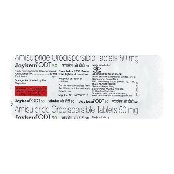 Joykem Odt 50mg Tablet 10'S : Uses, Side Effects, Price | Netmeds