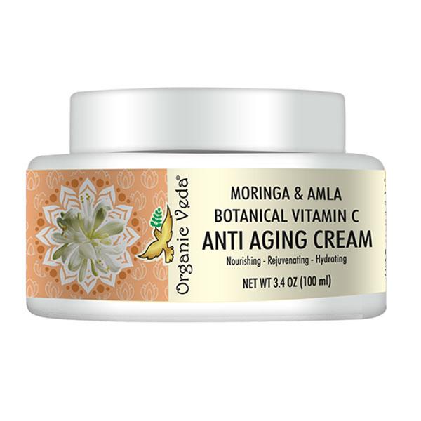 Organic Veda Anti Aging Cream - Moringa & Amla Botanical Vitamin C 100 gm
