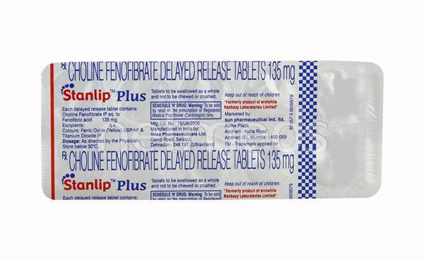 Stanlip Plus 135mg Tablet 10'S