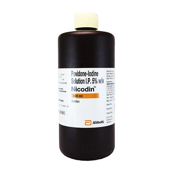 Buy Nicodin 5% Solution 500ml Online at Upto 25% OFF | Netmeds