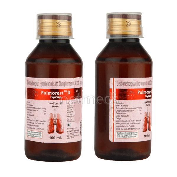 Pulmorest D Syrup 100ml Price, Uses, Side effects, Substitutes | Netmeds