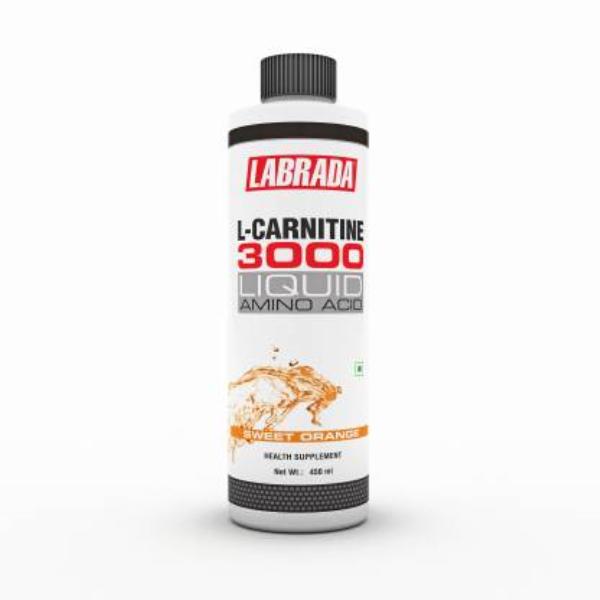 Buy Labrada L Carnitine 3000 Amino Acid Liquid - Sweet Orange 450 ml ...
