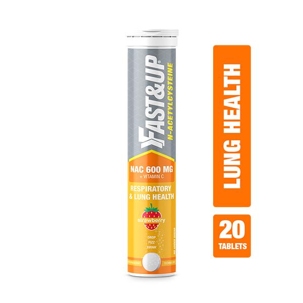 Buy Fast&Up N-Acetylcysteine Effervescent Tablet - Strawberry Flavour 20's Online at Discounted ...