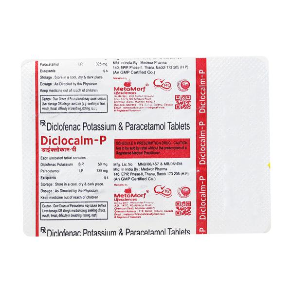 Buy DICLOCALM P Tablet 10's Online at Upto 25% OFF | Netmeds