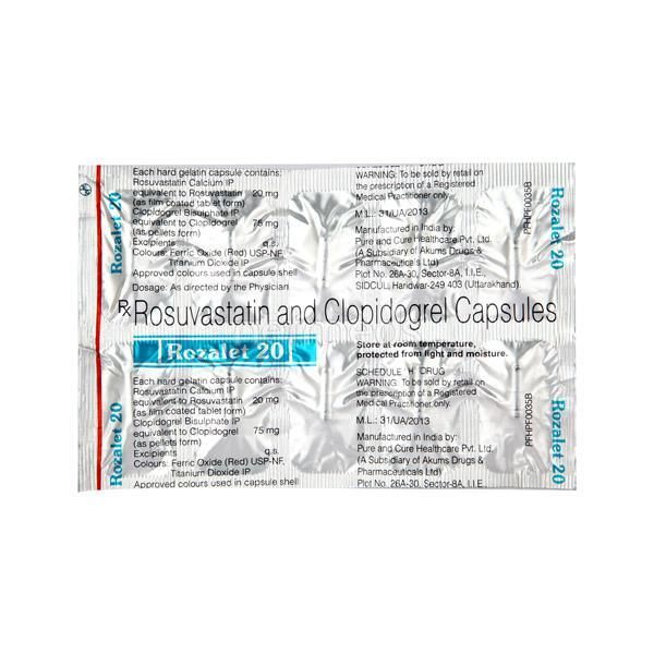 Rozalet 20mg Capsule 10'S