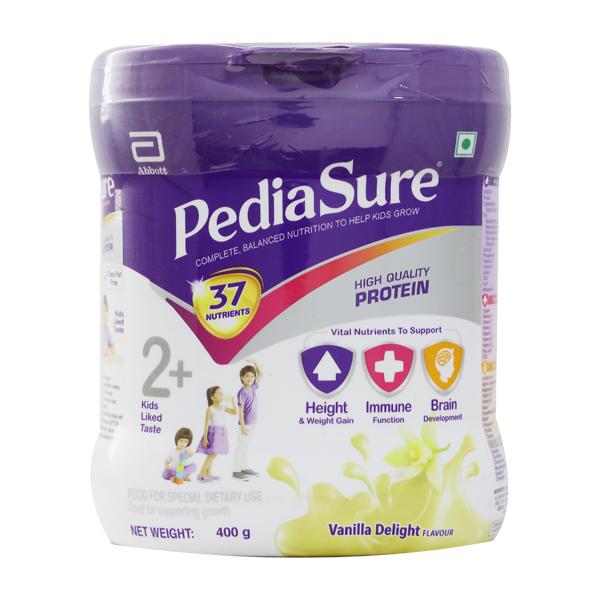 Pediasure Nutrition Powder- Vanilla Delight Flavour 400 gm (Pet Jar ...