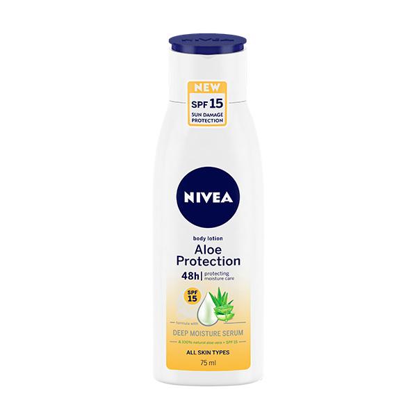 Buy Nivea Aloe Protection SPF 15 Body Lotion 75 ml Online at Discounted ...