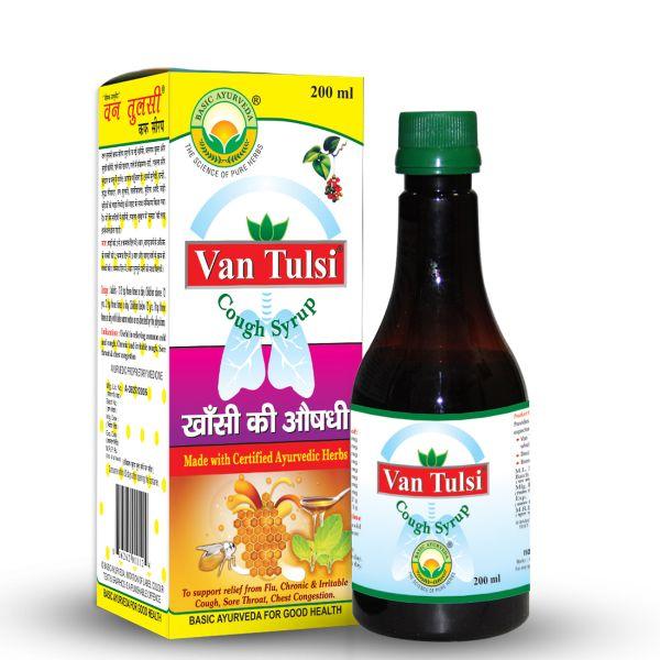 Basic Ayurveda Van Tulsi Cough Syrup 200 ml Online at Discounted Price ...
