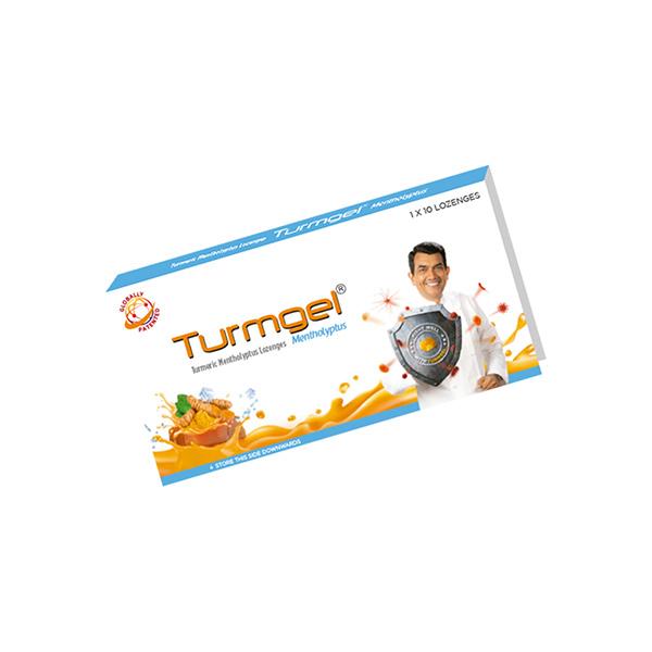 Buy Turmgel Turmeric Lozenge - Mentholyptus 10's Online at Best Price ...