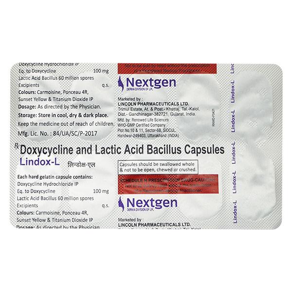 Lindox L Capsule 10'S Price, Uses, Side effects, Substitutes | Netmeds