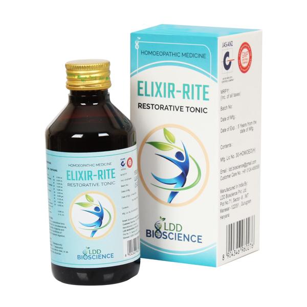 Buy LDD Bioscience Elixir-Rite Restorative Tonic 450 ml Online at ...