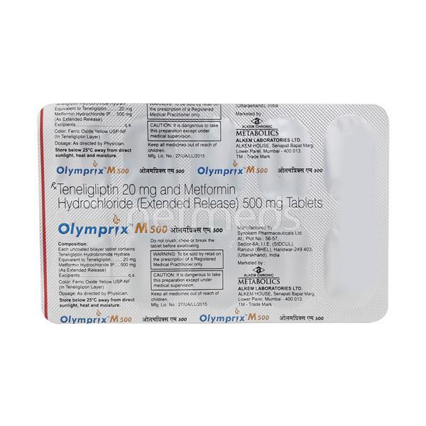 Olymprix M 500mg Tablet 10'S