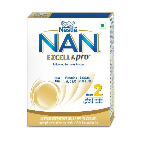 Buy Nestle Nan Excella Pro 2 (6 Months+) Powder 400 gm (Refill Pack ...