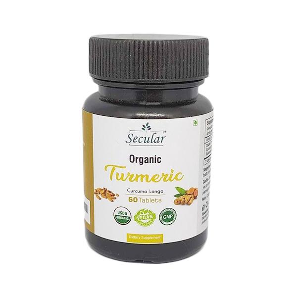 Buy Secular Organic Turmeric Tablet 60's Online at Discounted Price ...