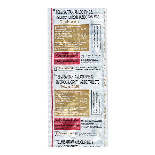TELWIS AMH 40mg Tablet 10's : Price, Uses, Side Effects | Netmeds