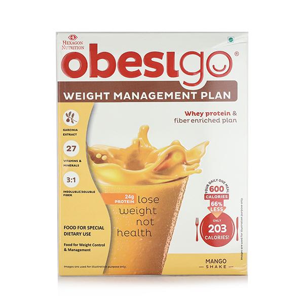 Buy Hexagon Nutrition Obesigo Powder - Mango Shake Flavour 406 gm ...