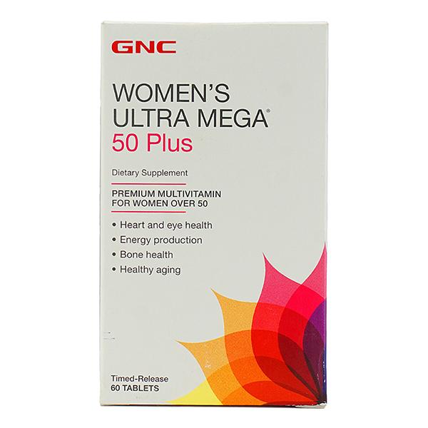 GNC Womens Ultra Mega 50 Plus Premium Multivitamin for Women Over 50 60 ...