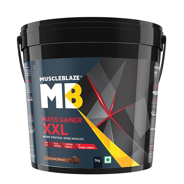 MuscleBlaze Mass Gainer XXL Powder - Chocolate 5 kg Online at Best ...