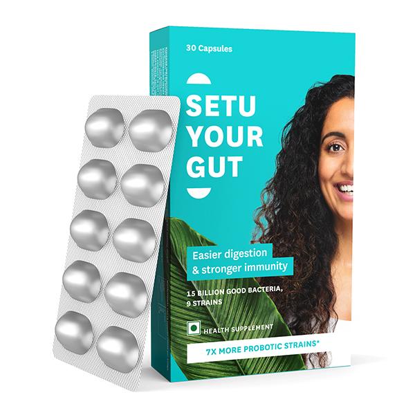 Setu YourGut Probiotics Veg Capsule 10's