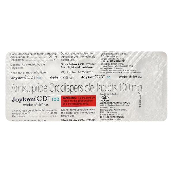 Joykem Odt 100mg Tablet 10'S : Uses, Side Effects, Price | Netmeds